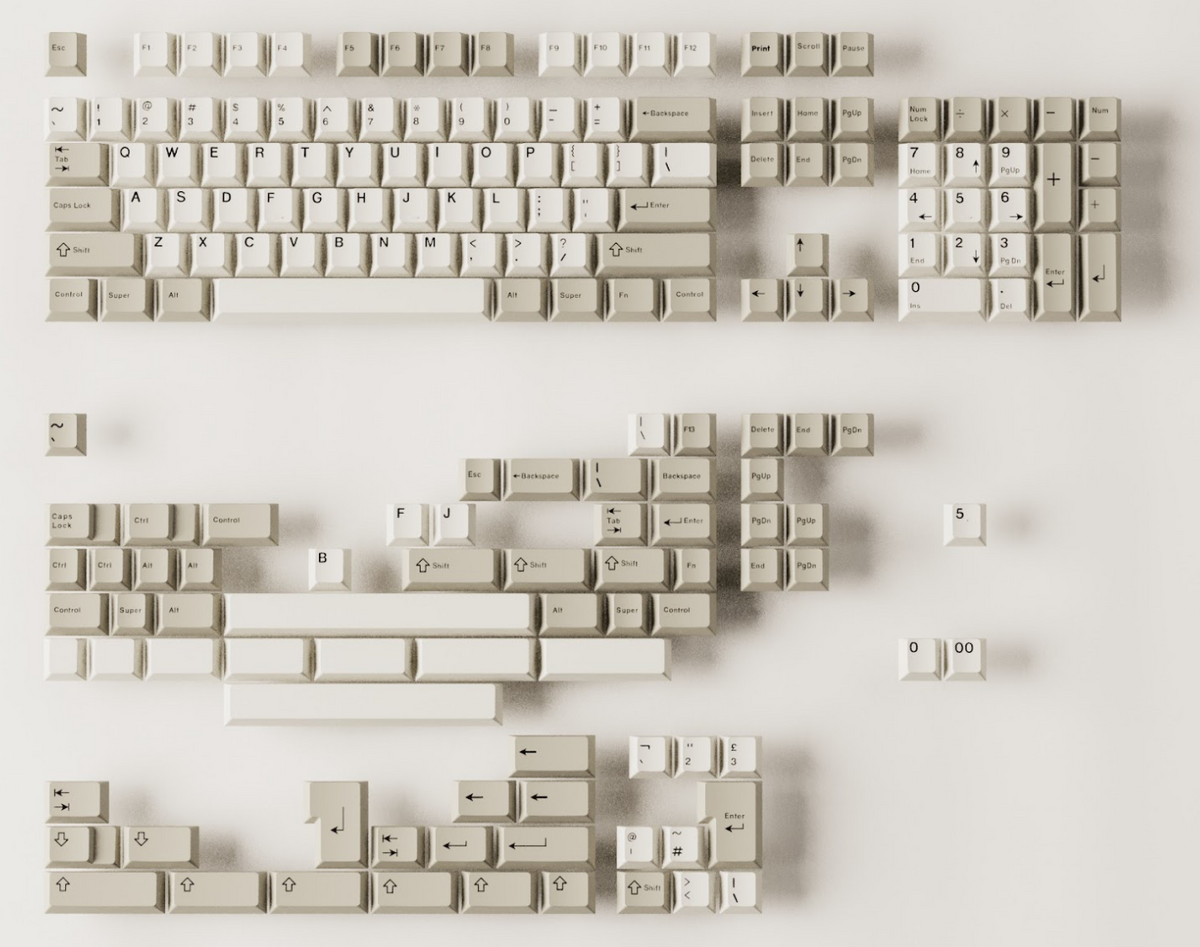 SW Beige Keycaps – SoupKeys